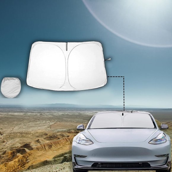 Accents | Tesla Model 3 Y S Double Circle Sunshades Keep Your Car Cool ...